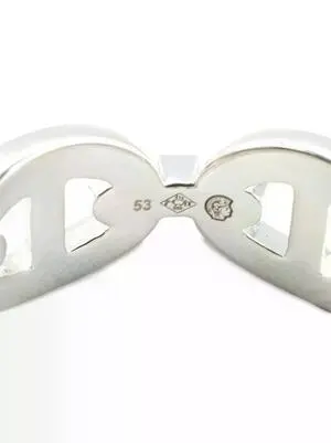 Hermès Chaîne D'ancre Ring In Sterling