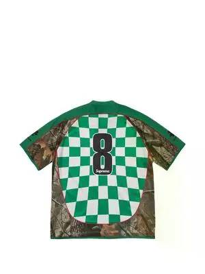 Supreme Soccer Checkerboard-print T-shirt