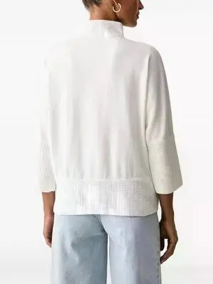 Joseph Ribkoff Quarter-zip Waffle-knit Sweater