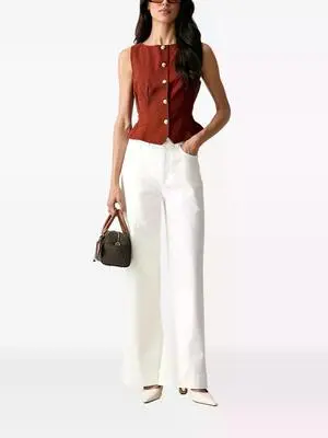 MORGAN Sleeveless Peplum Blouse