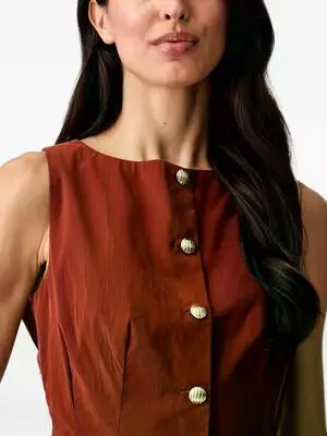 MORGAN Sleeveless Peplum Blouse