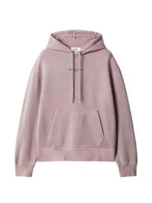 Maison Kitsuné Logo-print Pouch-pocket Hoodie - Pink