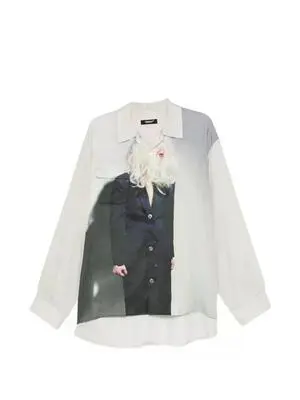 Undercover Graphic-print Long-sleeve Shirt - Neutrals