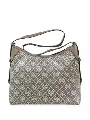 Tory Burch T Monogram Coated Jacquard Messenger Bag