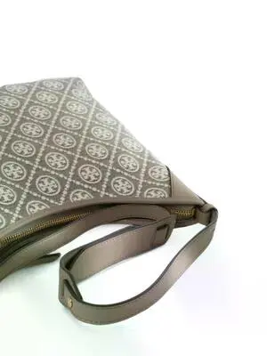 Tory Burch T Monogram Coated Jacquard Messenger Bag