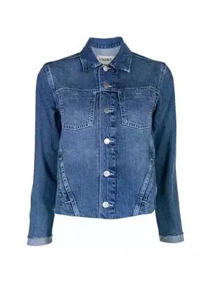 L'Agence Janelle Raw-cut Denim Jacket