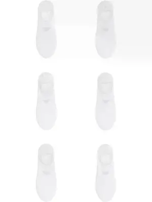 Emporio Armani Set Of Three Invisible Socks With Logo Print