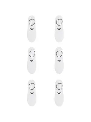 Emporio Armani Set Of Three Invisible Socks With Logo Print