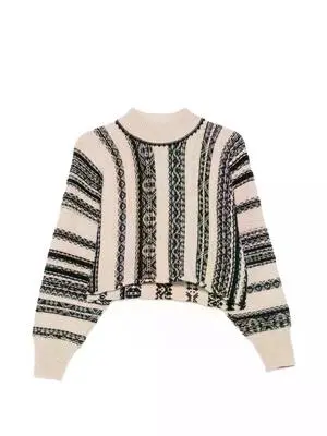 FORTE_FORTE Jacquard-knit Sweater