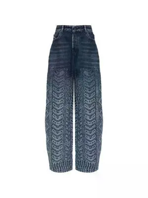 DIESEL® 1987 D-khelz-s2 Cable-knit Print Jeans