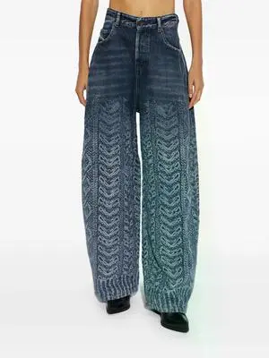 DIESEL® 1987 D-khelz-s2 Cable-knit Print Jeans