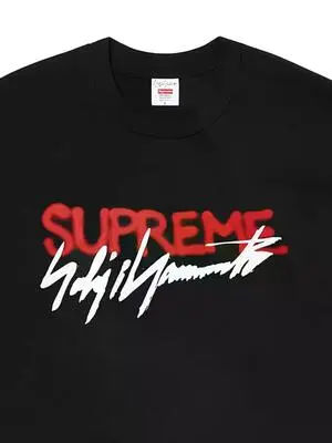 Supreme X Yohji Yamamoto Logo-print T-shirt