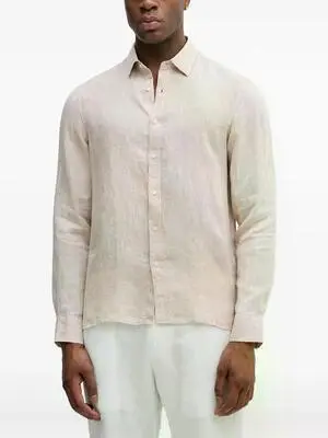 Michael Kors Classic-fit Linen Shirt - Neutrals