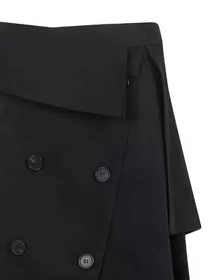 RÓHE Double-breasted Asymmetric Midi Skirt