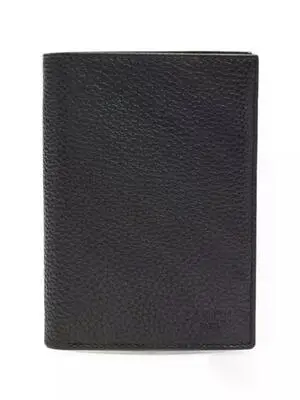 LANCEL Leon Grained Leather Wallet - Black