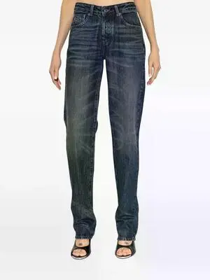 DIESEL® D-heel-fsj1 Washed-effect Logo-patch Jeans