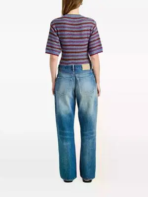 Proenza Schouler White Label Striped Crew Neck Sweater