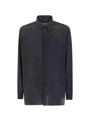 TOM FORD Geometric-print Silk Shirt