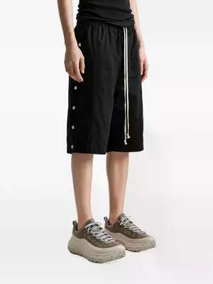 Rick Owens Pusher Press-stud Drawstring Shorts