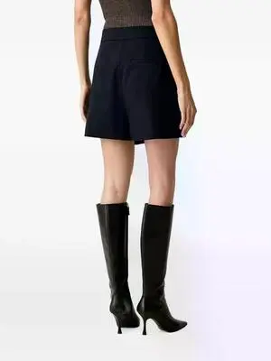 MORGAN Turn-lock Wrap Mini Skorts - Black