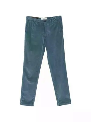 BRIGLIA 1949 Corduroy Textured Trousers - Blue
