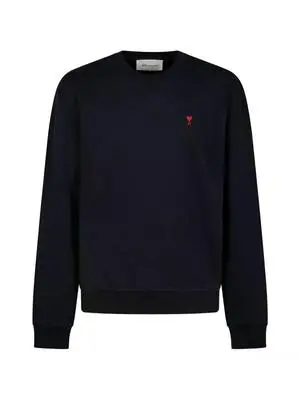 AMI Paris Cotton Sweatshirt With De Coeur