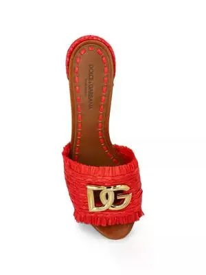 Dolce & Gabbana Raffia Mules