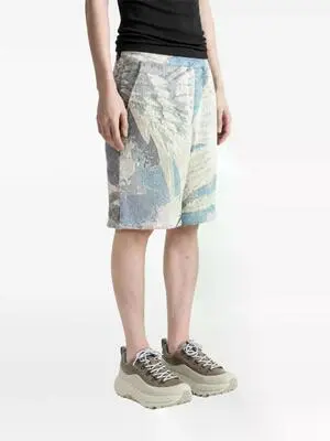Amiri Tapestry-print Drawstring Shorts