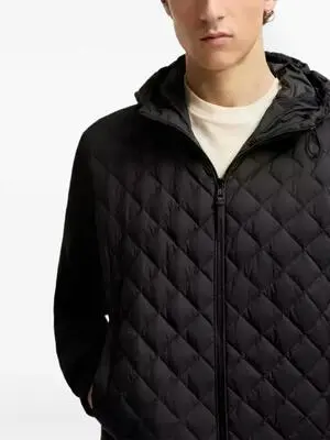 Moncler Quilted Drawstring-hood Zip-up Sweater