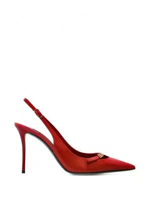 Dolce & Gabbana Logo-plaque Slingback Pumps