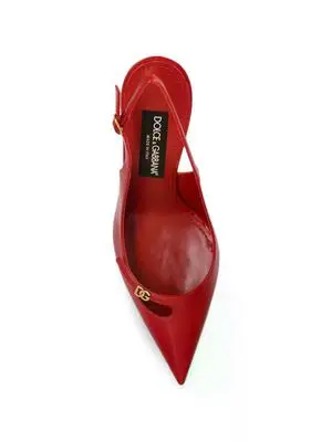 Dolce & Gabbana Logo-plaque Slingback Pumps