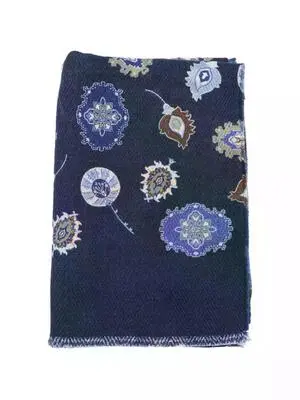Altea Paisley-print Scarf - Blue