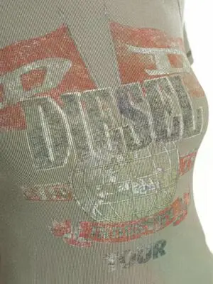 DIESEL® Ribbed Logo Graphic T-shirt - Green