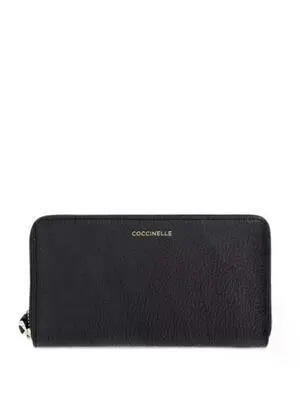 COCCINELLE Grained Leather Wallet - Black