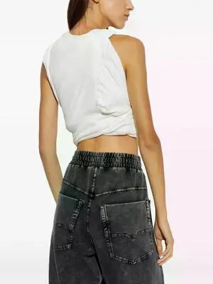 DIESEL® Rucked-up Tank Top In Double-layer Jersey