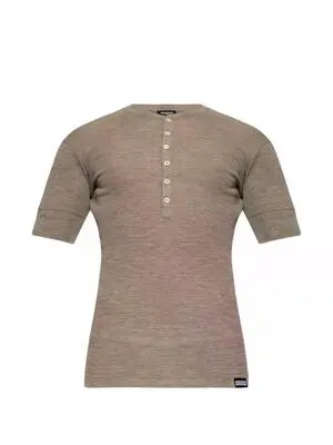 Dsquared2 Wool Henley T-shirt