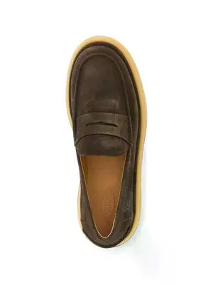 TOD'S Suede Penny Loafers