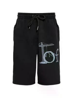 Off-White Logo-print Cotton Shorts