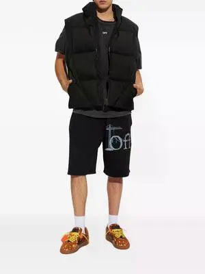 Off-White Logo-print Cotton Shorts