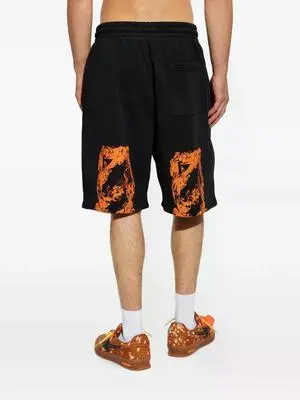 Off-White Logo-print Cotton Shorts
