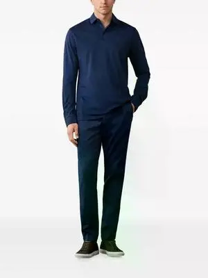 HACKETT LONDON Long-sleeve Piqué Polo Shirt