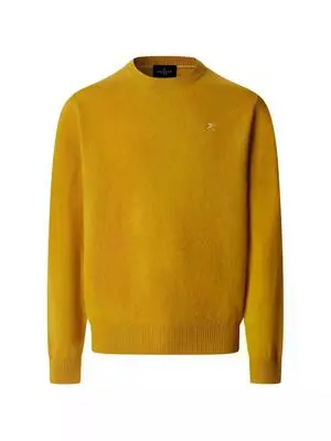 HACKETT LONDON Lambswool Crew-neck Knit - Yellow