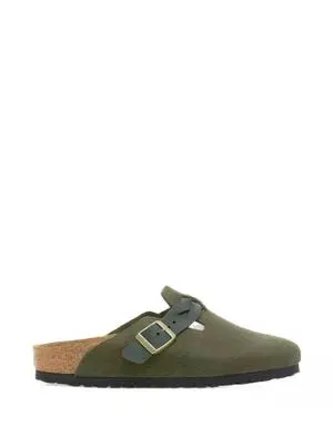 BIRKENSTOCK Boston Braided Buckled-strap Mules