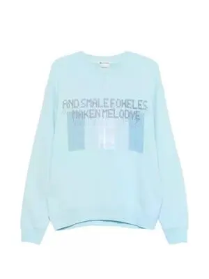 JW Anderson Intarsia-knit Sweatshirt - Blue