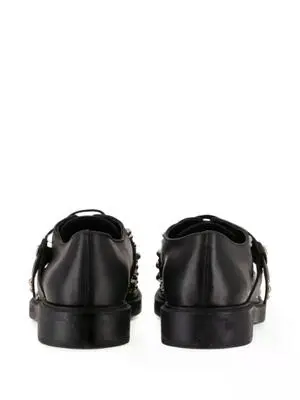 TOD'S Studded Buckled Derby Shoes