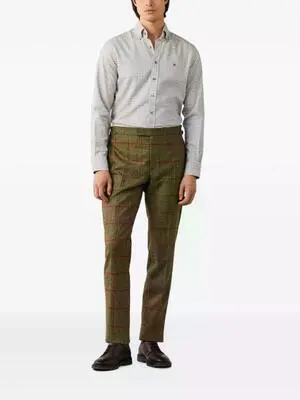 HACKETT LONDON Check-pattern Shirt - White
