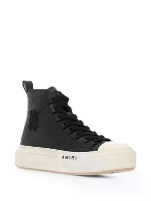 Amiri Python Embossed Ma Court Hi Sneakers