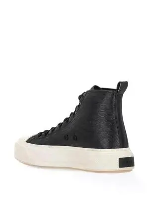 Amiri Python Embossed Ma Court Hi Sneakers