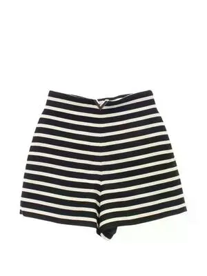 Valentino Garavani 2010s Vlogo Striped Mini Shorts
