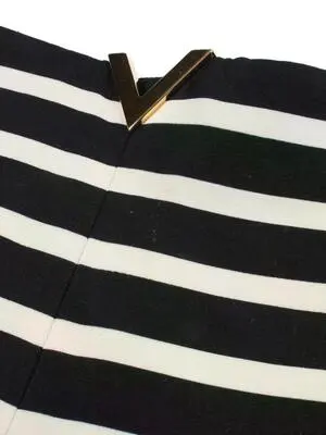 Valentino Garavani 2010s Vlogo Striped Mini Shorts